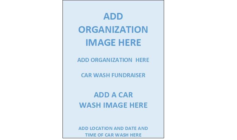 Car Wash Printable Fundraiser Flyer, Editable Car Wash Fundraiser Flyer ...