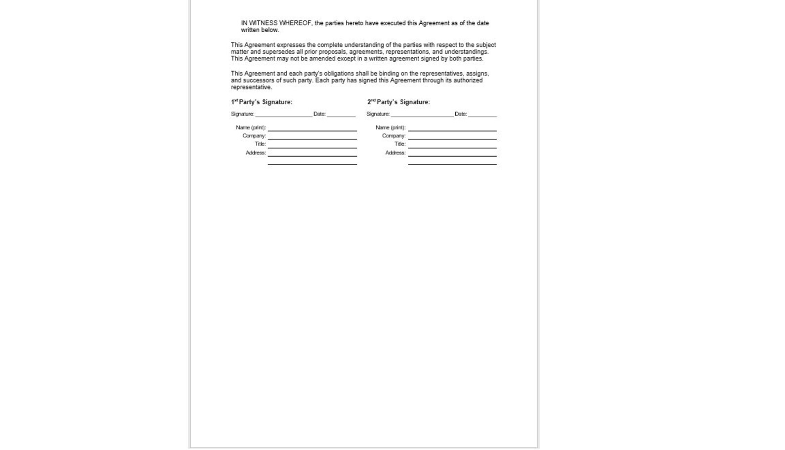 Editable Confidentiality Agreement, Non-disclosure Agreement, NDA ...