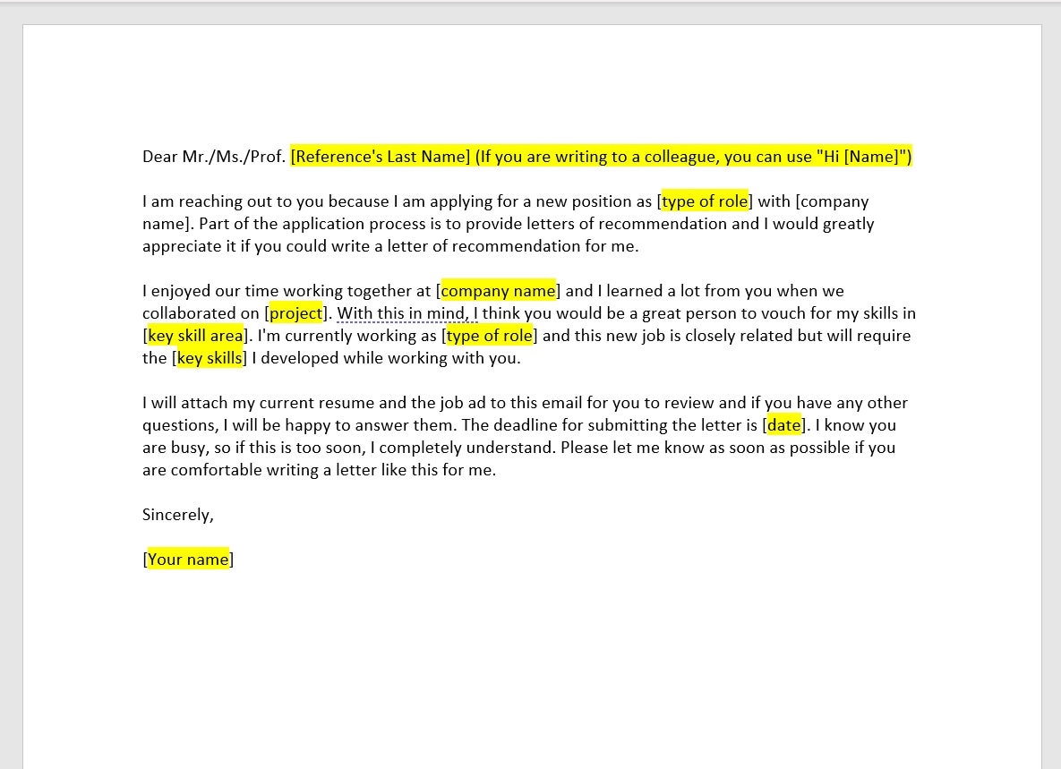 Recommendation Re Letter Recommendation Letter Recommendation 
