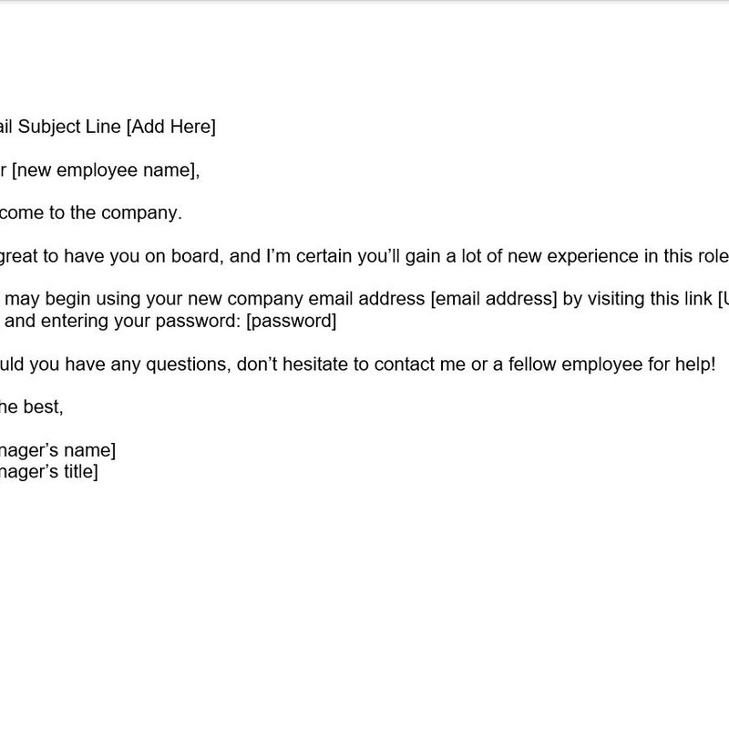 New Employee Welcome Template - Etsy