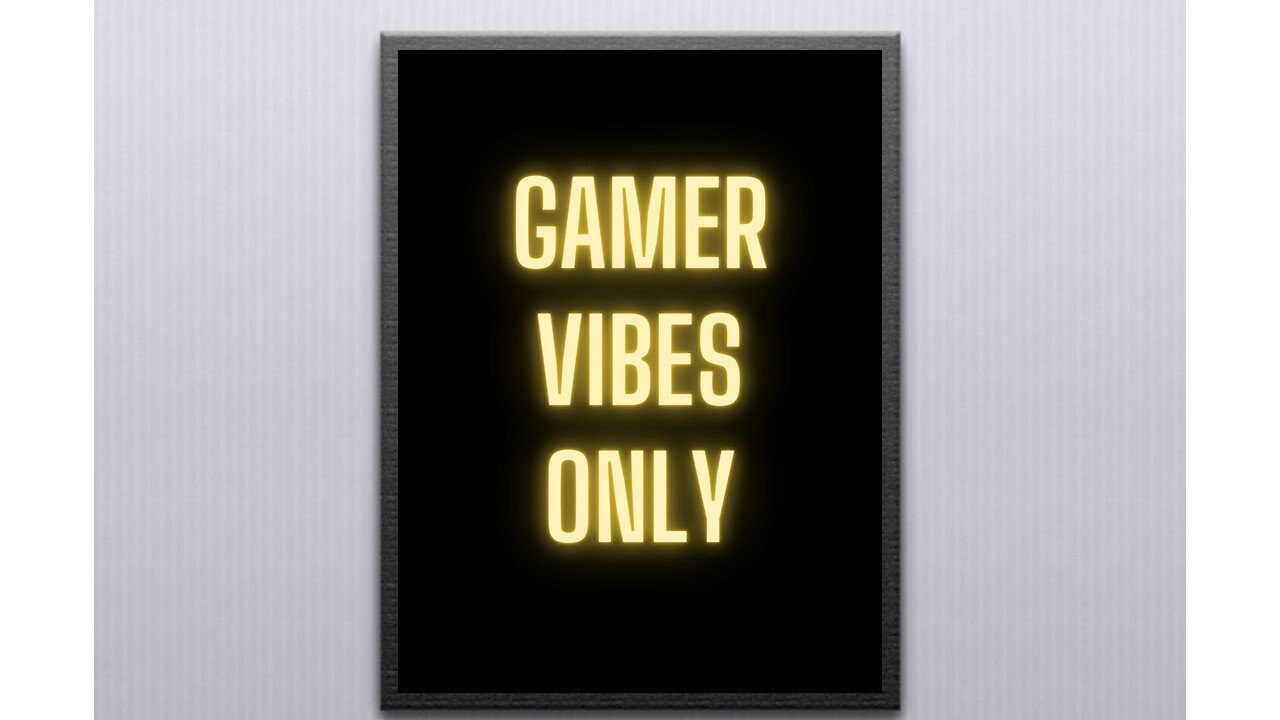 Gamer Vibes Only, Gamer Print, Gamer druckbar, druckbare Wandkunst ...