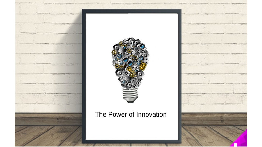 ENTREPRENEUR Wall Art, Power of Innovation Quote, Innovation Print ...