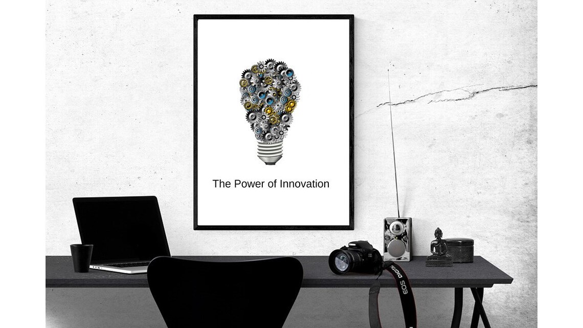 ENTREPRENEUR Wall Art, Power of Innovation Quote, Innovation Print ...