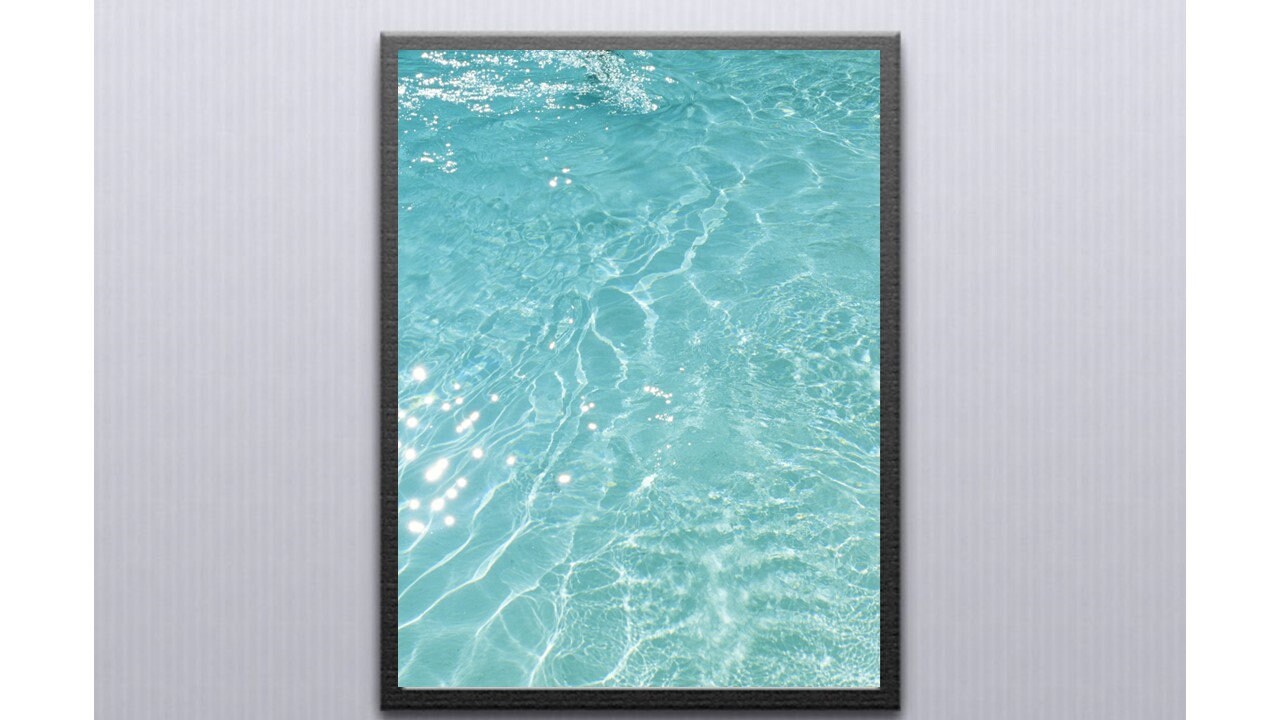 Pool Water Print, Pool Water Photo, Spring Decor Digital Print, Pool ...
