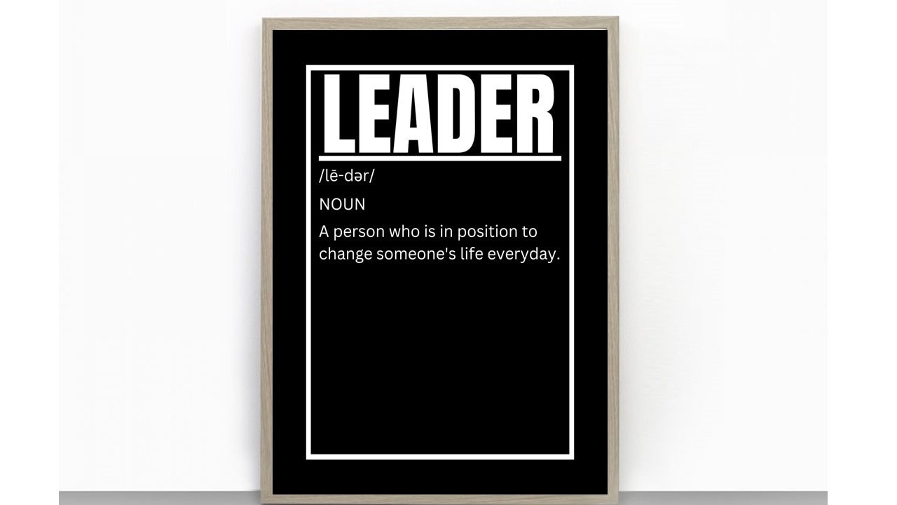 Leader Definition Office Decor Gift for Leader Inspiration - Etsy