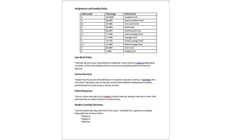 Editable School Syllabus Template, Editable Syllabus, School Syllabus ...
