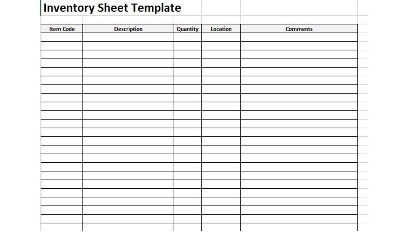 Editable Inventory Sheet, Inventory Sheet Template, Inventory ...