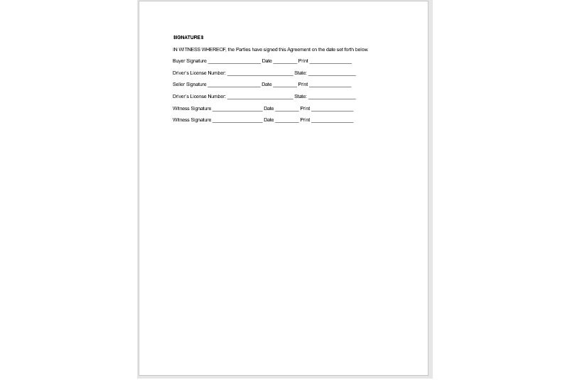 Editable Power Tools Bill of Sale Template, Editable Bill of Sale, Bill ...