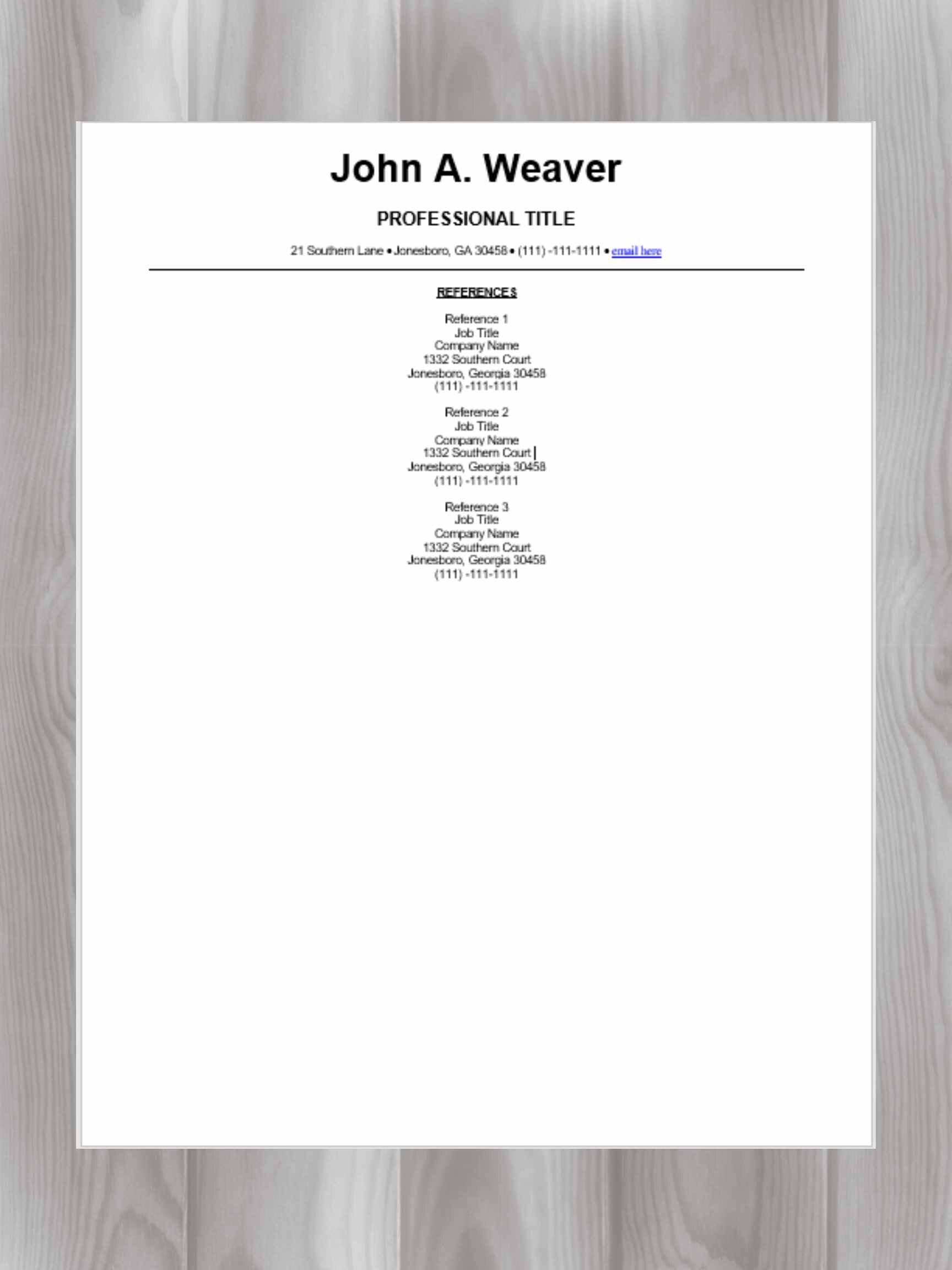 Custom Resume Minimalist Resume Template Word Modern Resume - Etsy