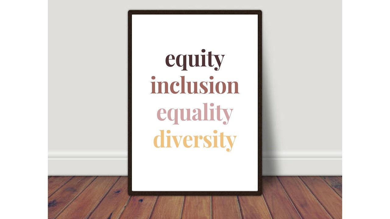 Justice Print Diversity Print Human Rights Inclusion Print Work Decor ...