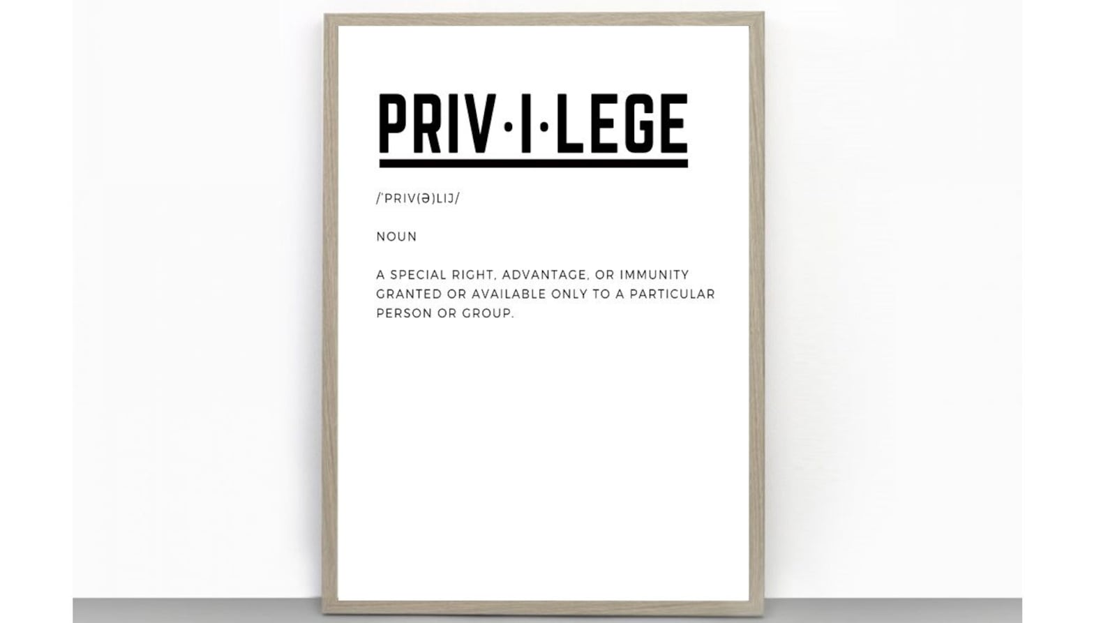 Privilege Definition, Social Justice Print, Equality Print, Diversity ...