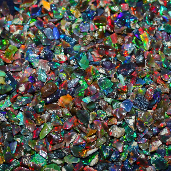 Raw Black Opal - Etsy