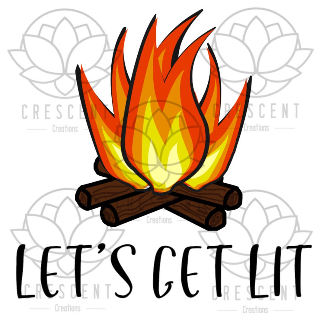 Let's Get Lit PNG Clipart - Etsy