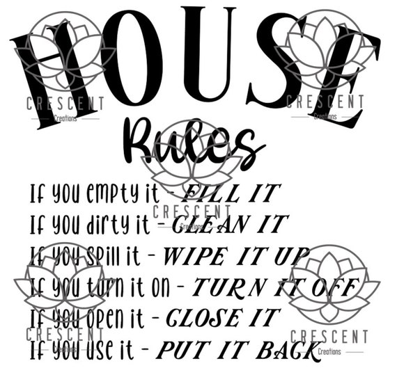 House Rules Clipart