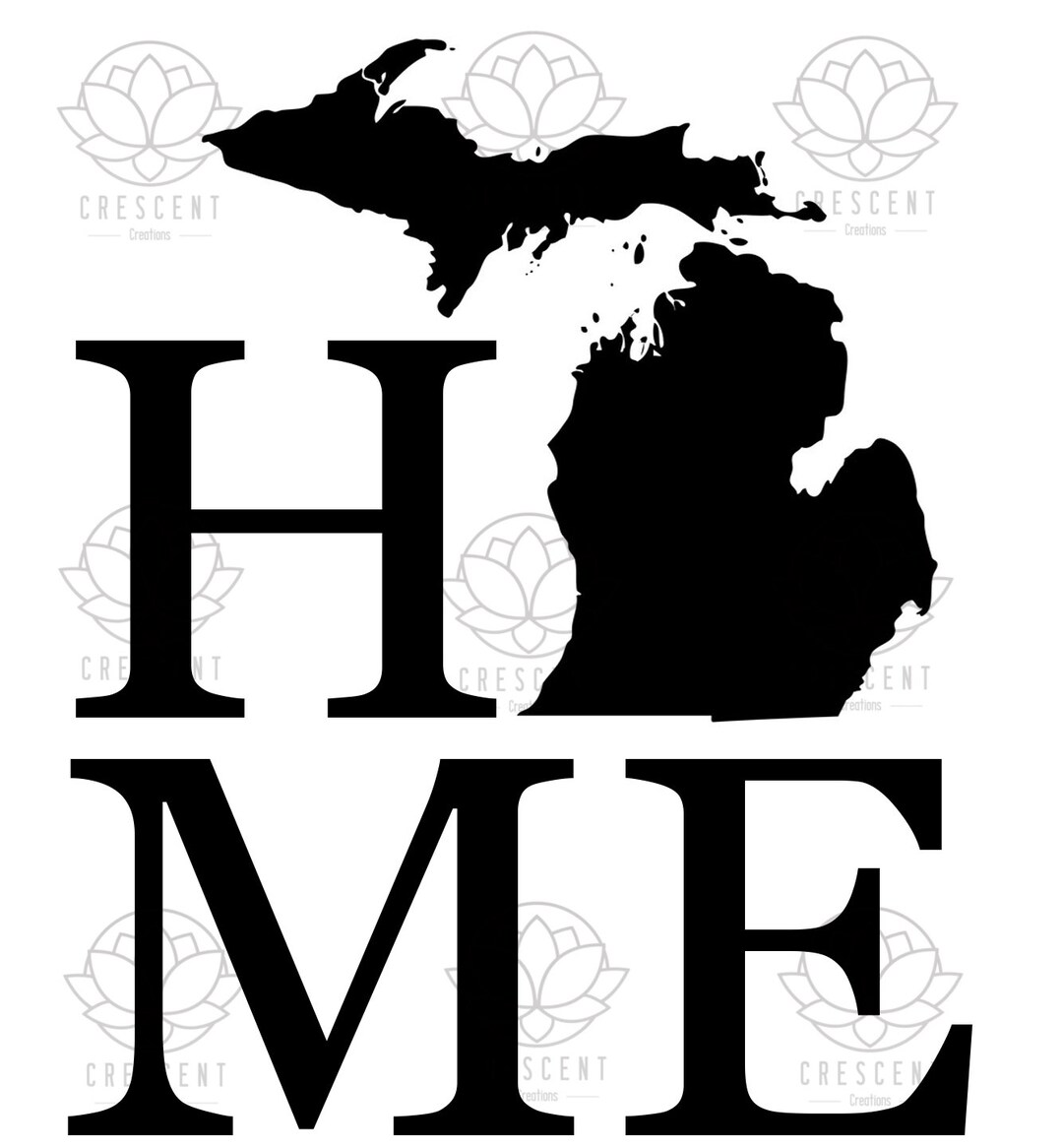 Michigan Home PNG Clipart Cut File - Etsy Portugal
