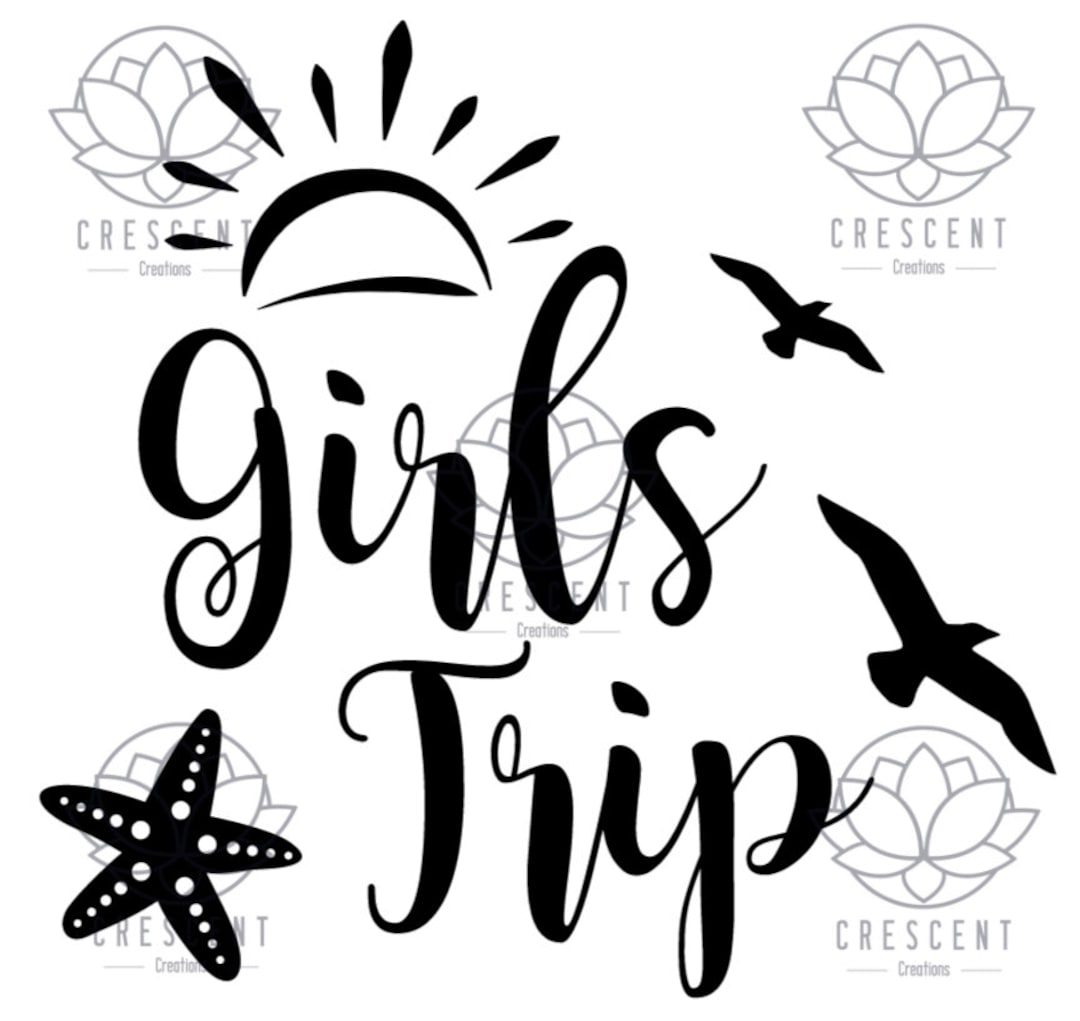 Girls Trip PNG Clipart Cut File - Etsy
