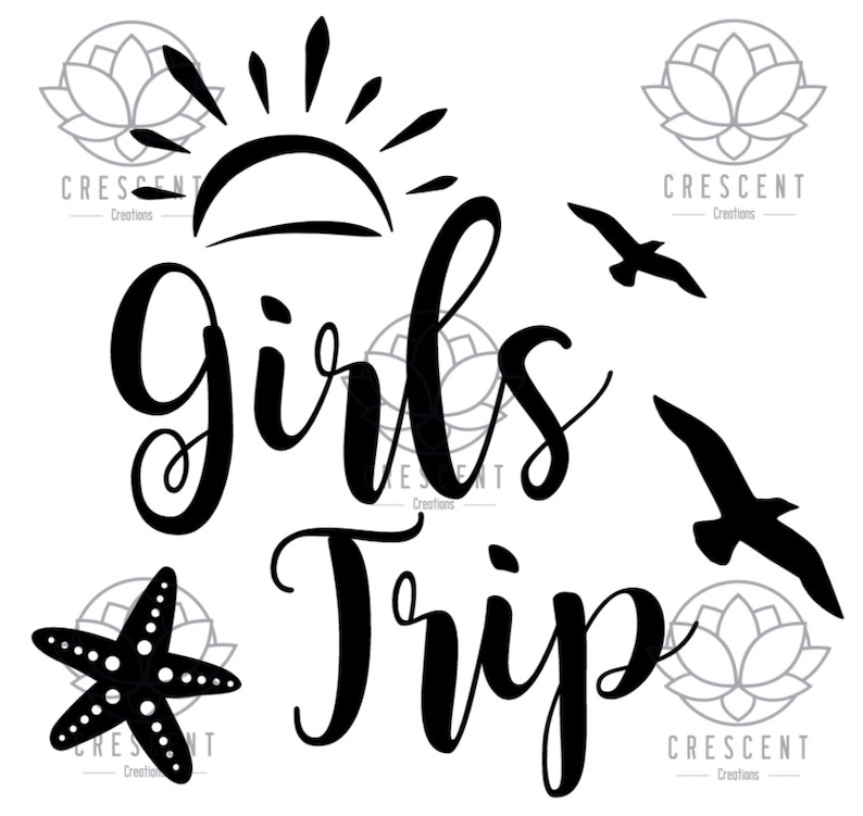 Girls Trip PNG Clipart Cut File - Etsy