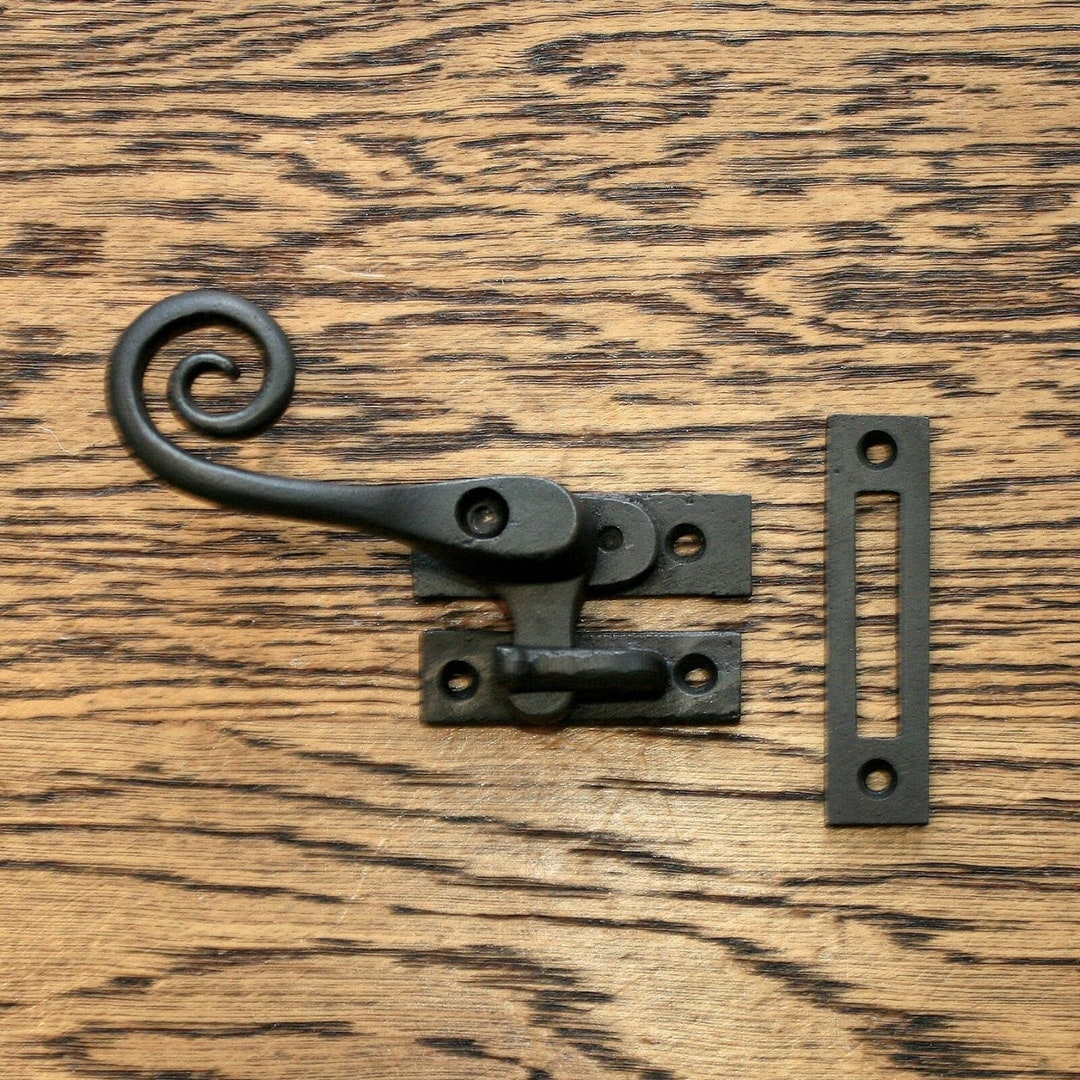 Window Fittings Black Vintage Cast Iron Latch Stay Tudor - Etsy