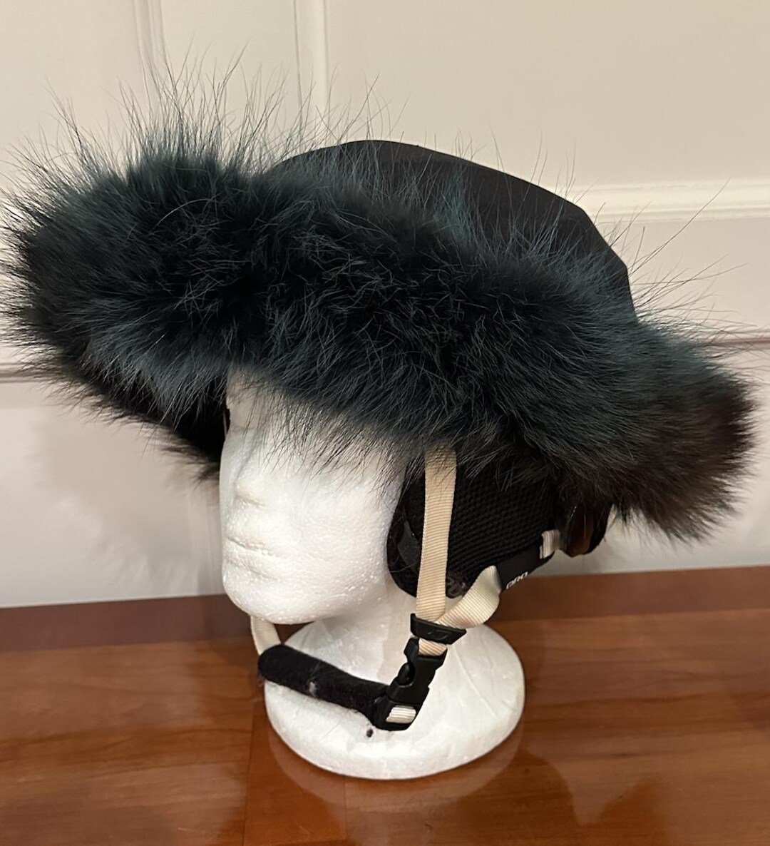 Green up Cycled Fox Fur Ski Helmet Cover - Etsy