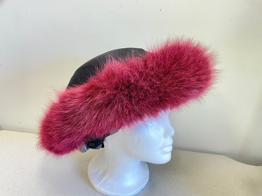 Real Recycled Vintage Red Fox Fur Ski Helmet Cover - Etsy