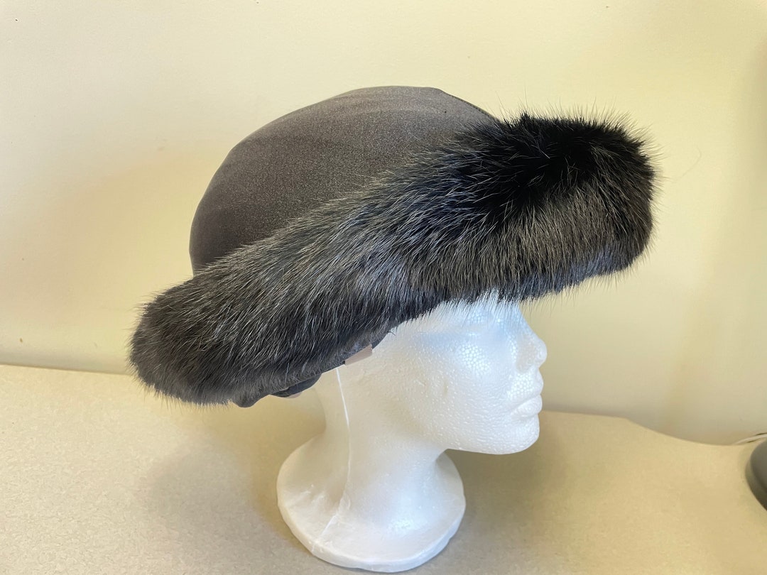 Real Recycled Vintage Black Rabbit Fur Ski Helmet Cover - Etsy