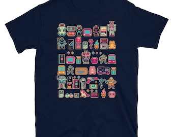 Donut Shirt, 90s, Nes, Snes, Pixel, 8 Bit, Pixel, Character T Shirt ...