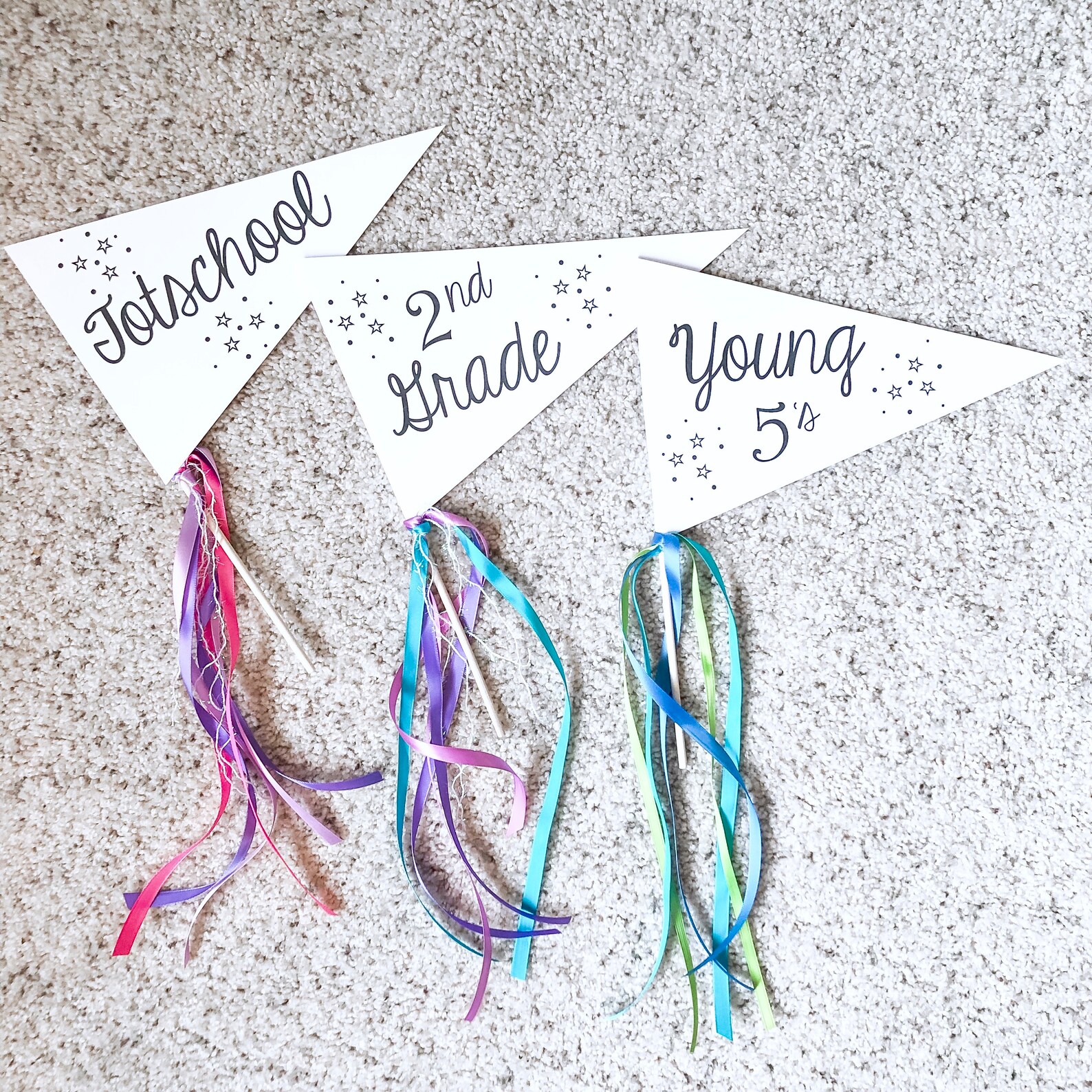 25 Printable School Flags, First Day of School Flag, Homeschool Flag ...