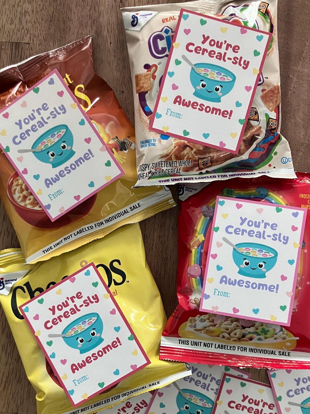 Printable Cereal Valentine Cards, You're Cereal-sly Awesome Cards Cute ...
