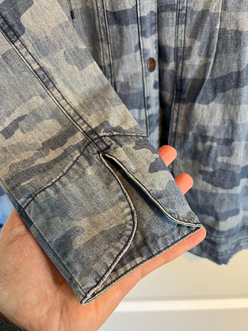 Blue Camo Jacket - Etsy