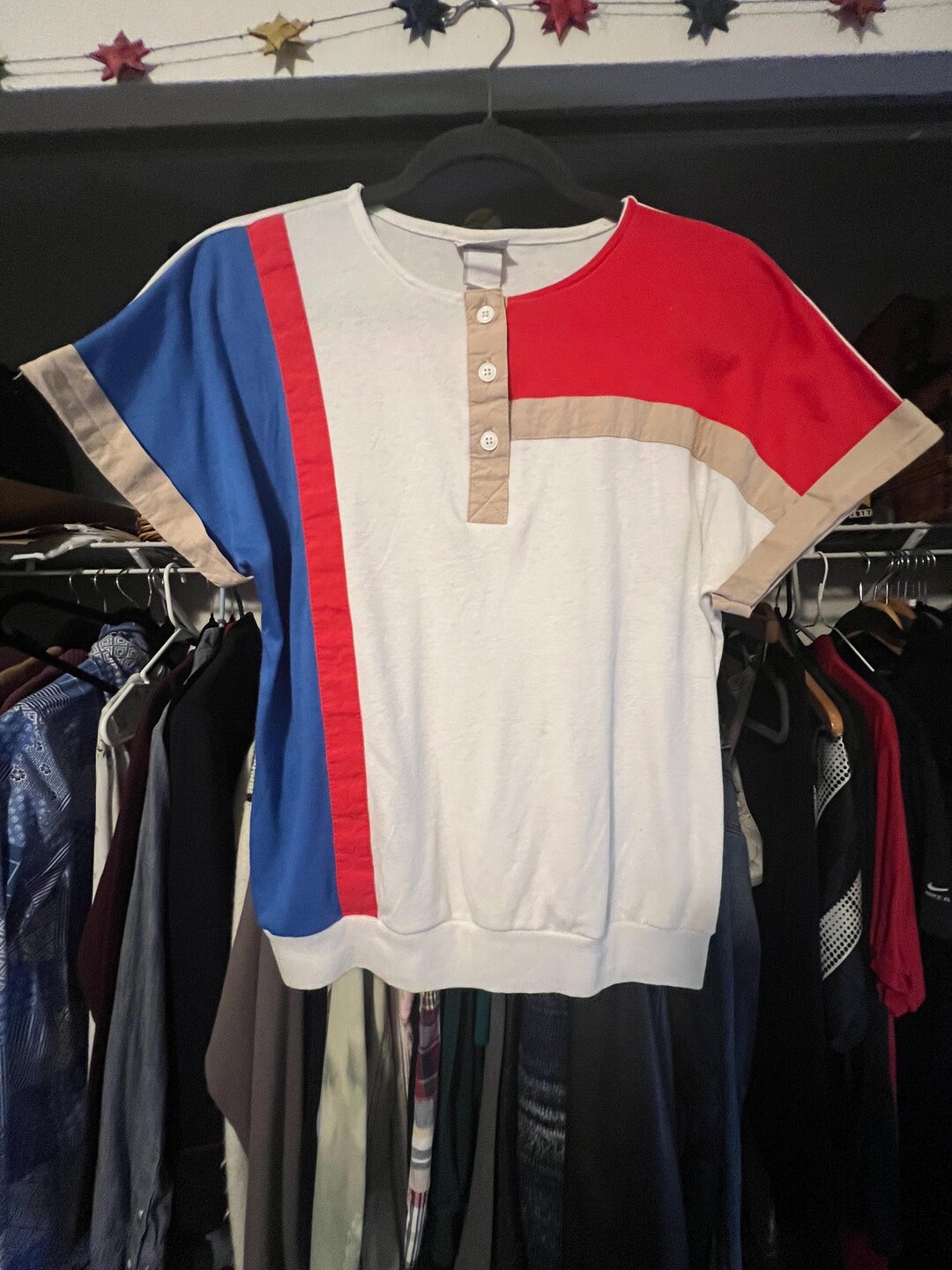 Color Block , Tri Color 1970’s Shirt - Etsy
