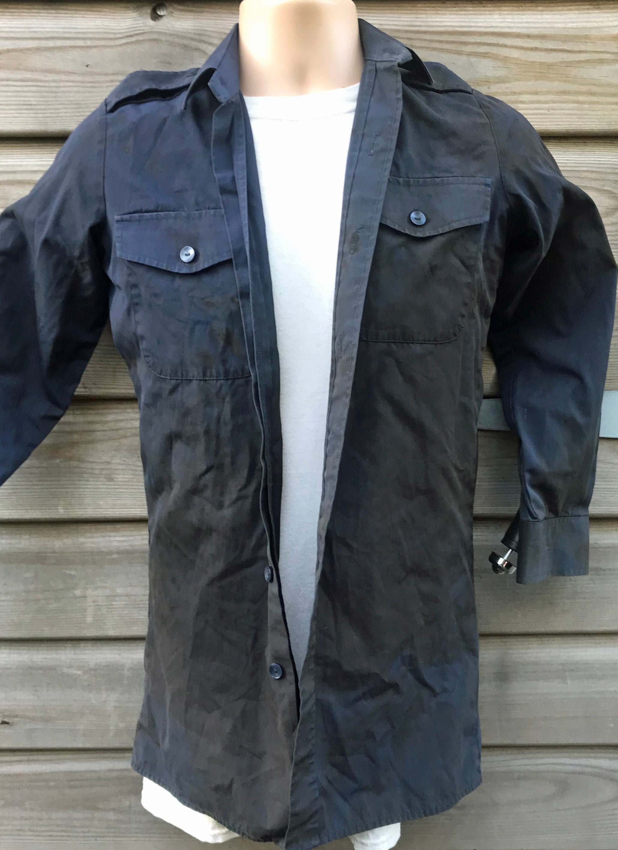 Stencilled Biohazard Shirt, Small - 12" Collar - SS101 - Etsy