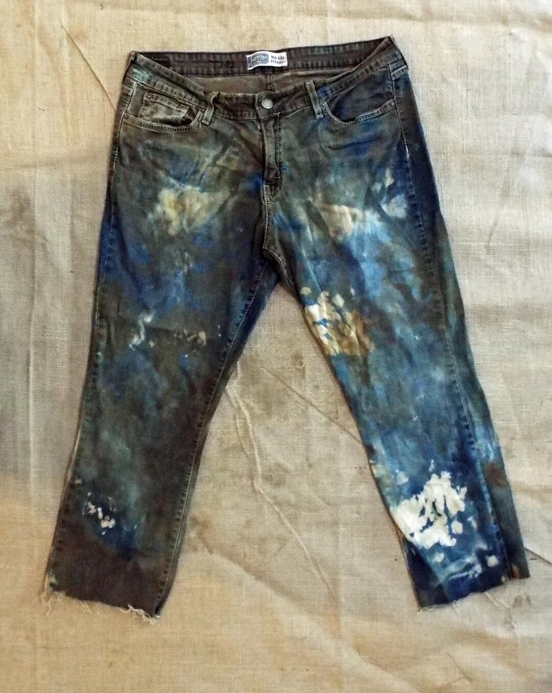 Levi's Acid Wash Cut off Jeans: Distressed Denim (35x26) - Etsy