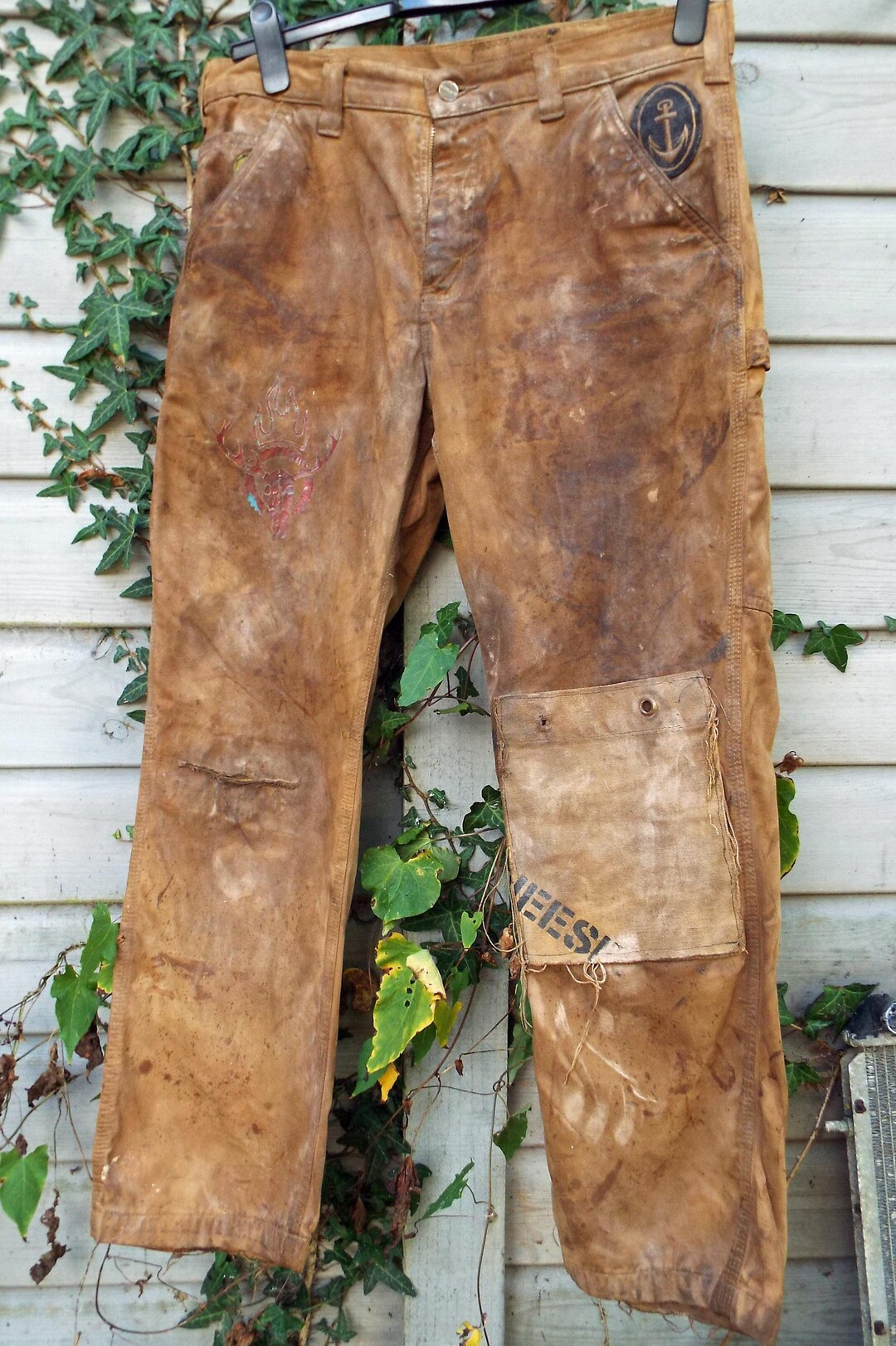 Wasteland Post Apocalyptic Trousers Pants Raider Cosplay LARP 34 Waist ...