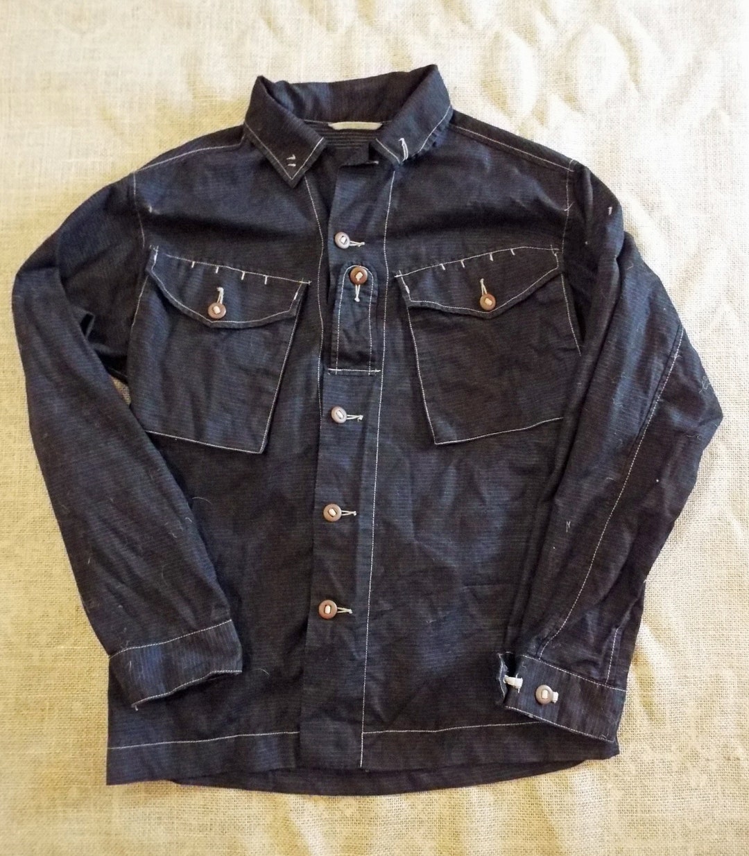 Overdyed Black British Army Desert DPM Shirt, M 38 B001 - Etsy