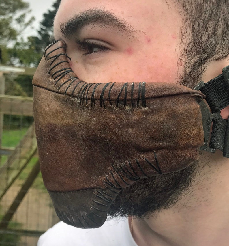 Dystopian Leather Face Mask - Etsy