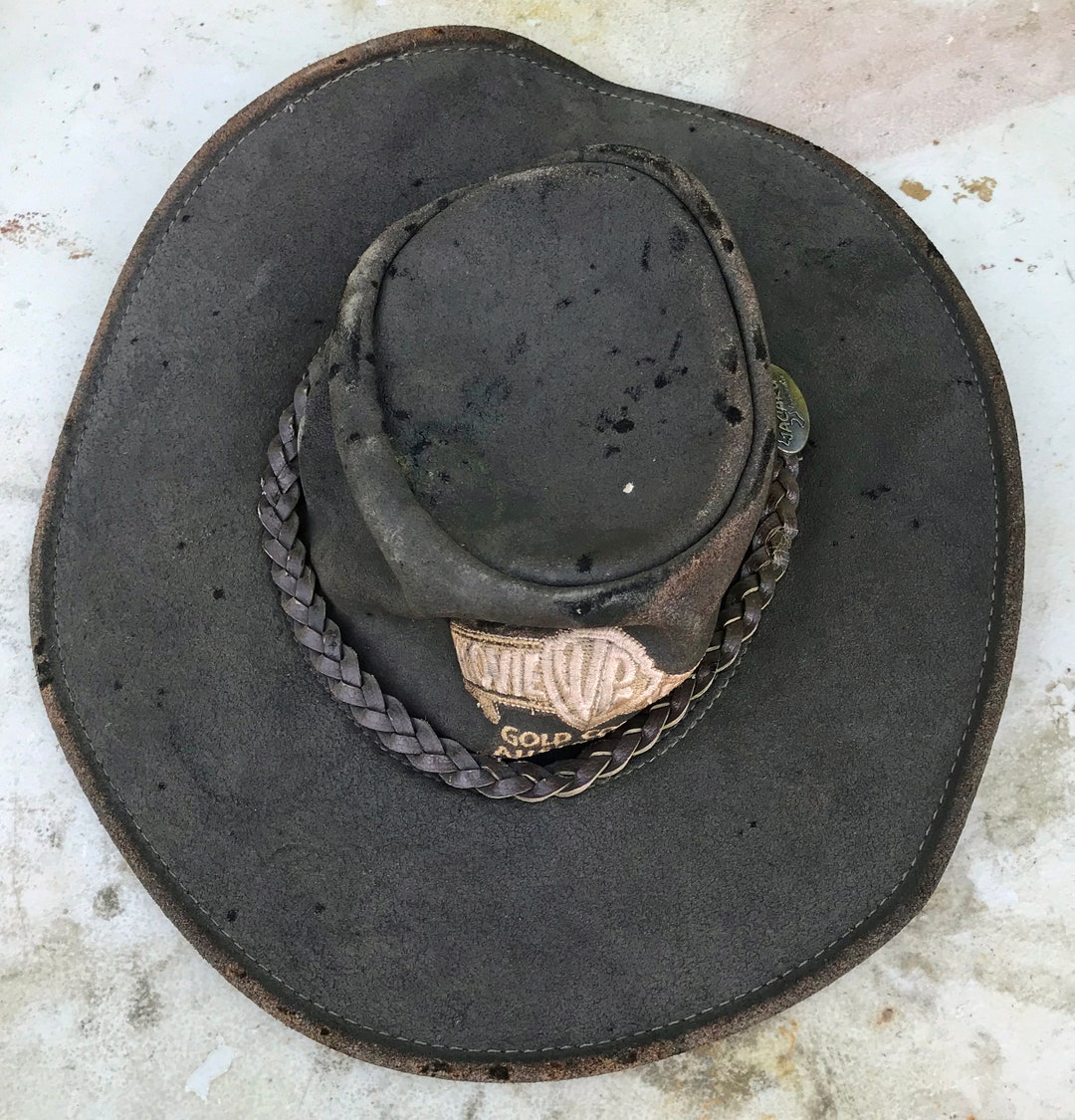 Distressed Australian Leather Swagman Hat Warner Bros Small / 54cm - Etsy