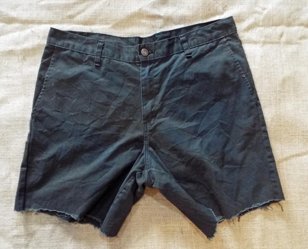 35W Distressed Dickies Black Cut off Shorts - Workwear Wasteland - T281 ...