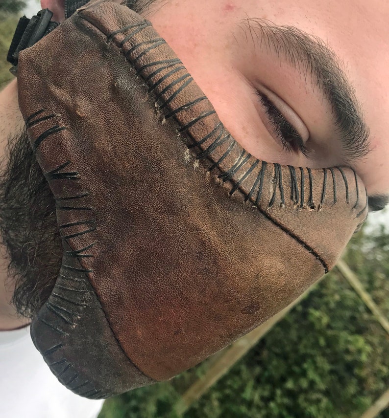 Dystopian Leather Face Mask - Etsy