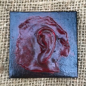 MATURE - Necrotic Ear - Latex Covered Mini Canvas - Etsy