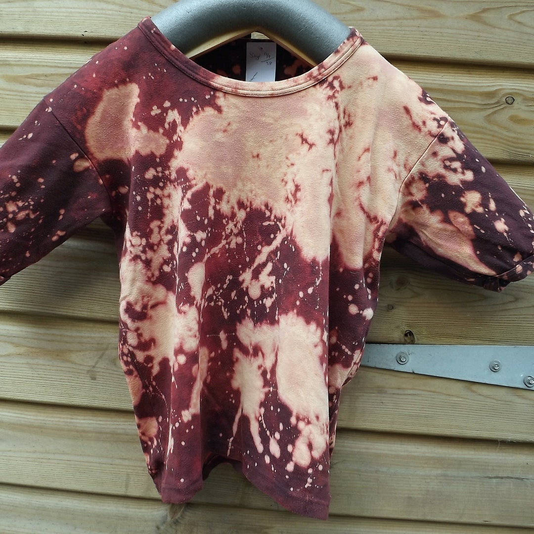 Glastonbury Chemical Bleach Acid Washed Dyed Shirt, Wasteland Clothing ...