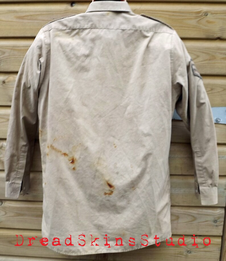 Rust Dyed Shirt Postapocalyptic Dirt Stained Wasteland | Etsy