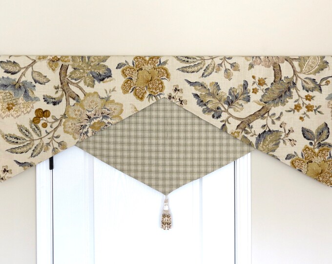 Decorative Reversible Valance for Kitchen Bathroom Triangle Valance ...