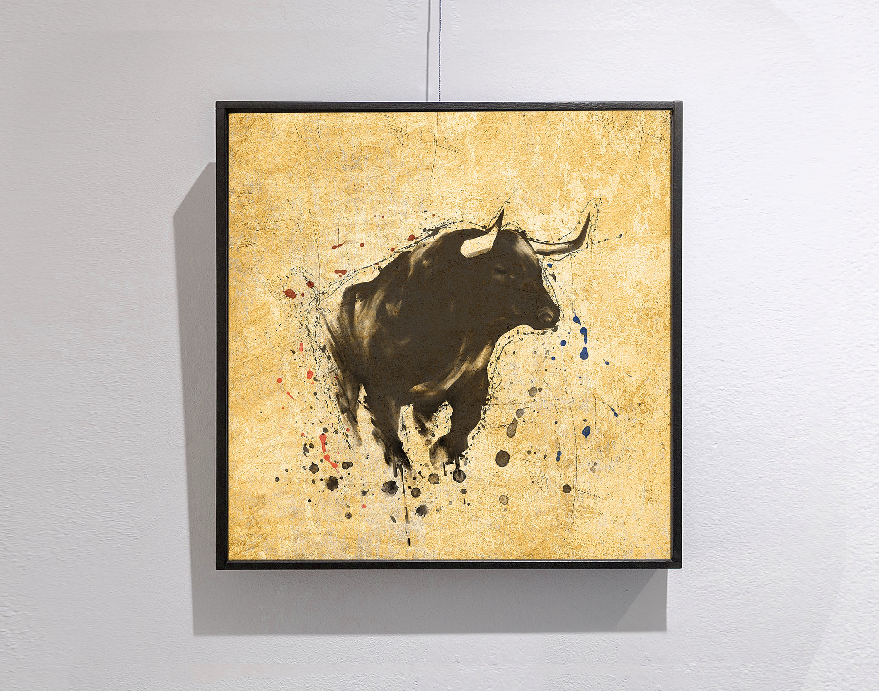Bull Wall Art Print - Bull Painting - Canvas Prints - Animal Art - Home ... Bull Wall Art Print - Bull Painting - Canvas Prints - Animal Art - Home ...