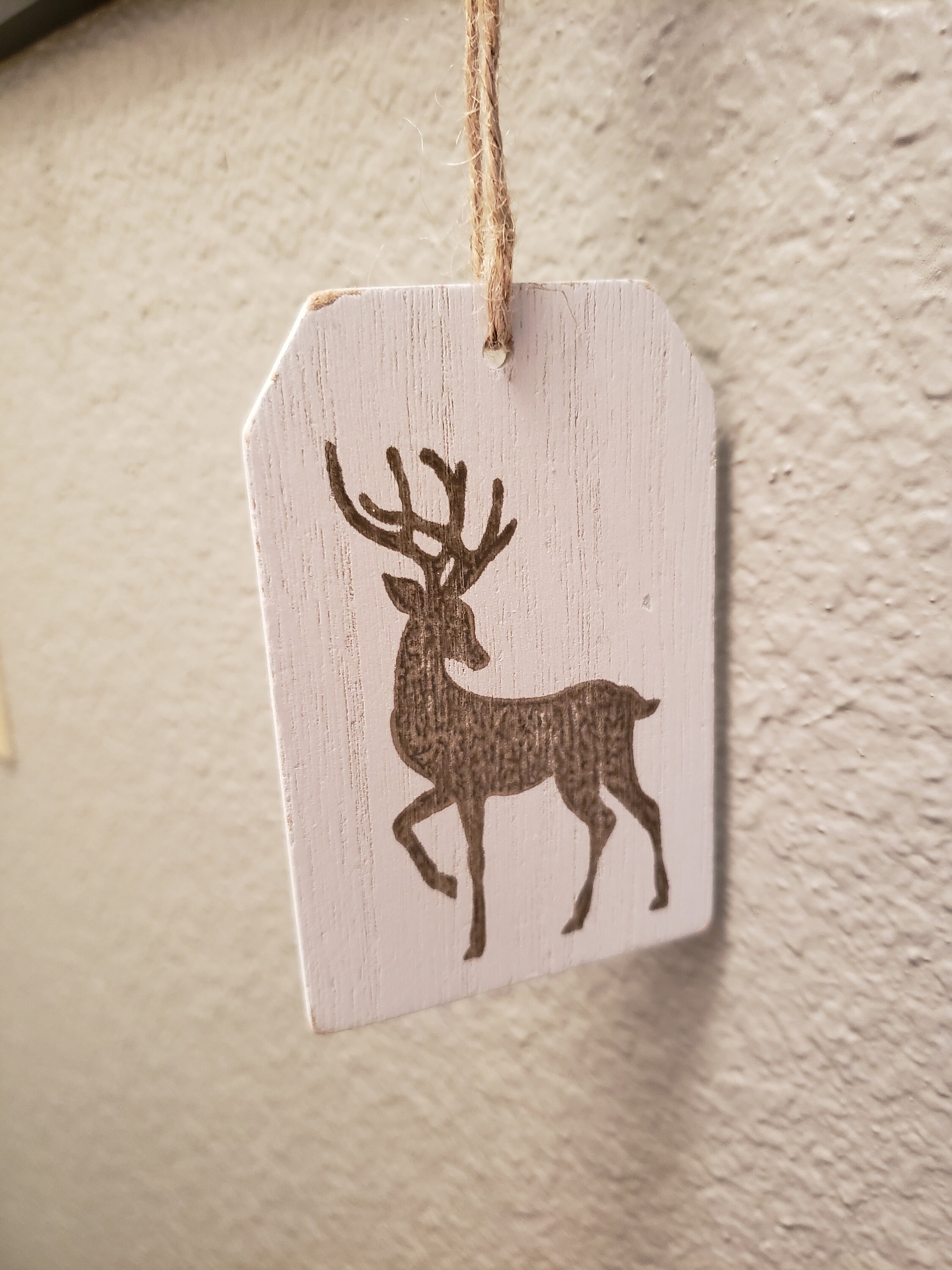Wooden Deer Gift Tags - Etsy