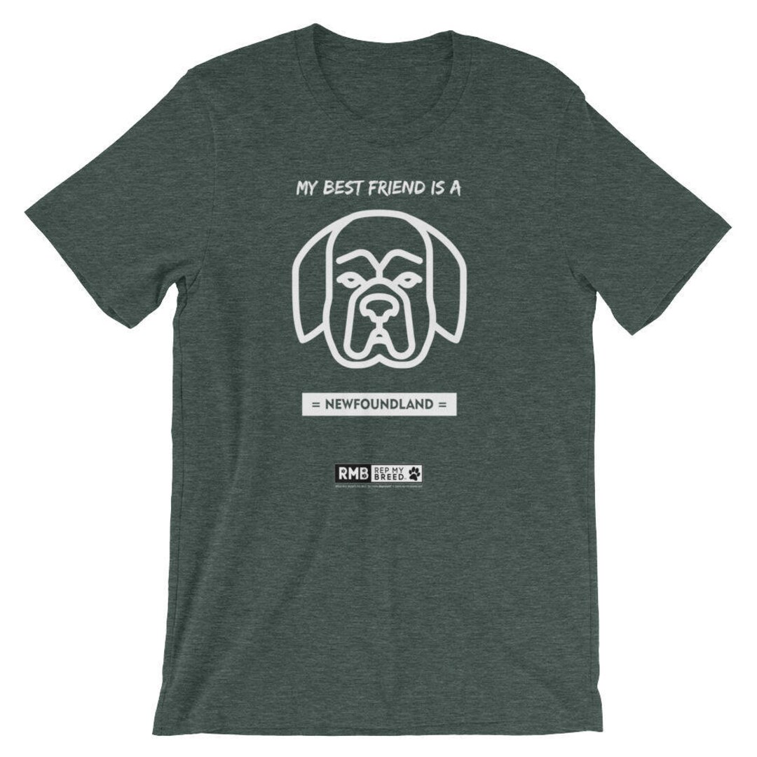 NEWFOUNDLAND T-Shirt iconiche per cani di razza minimalista Grandi idee ...