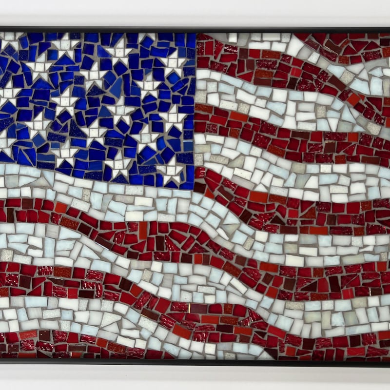 Mosaic American Flag - Etsy