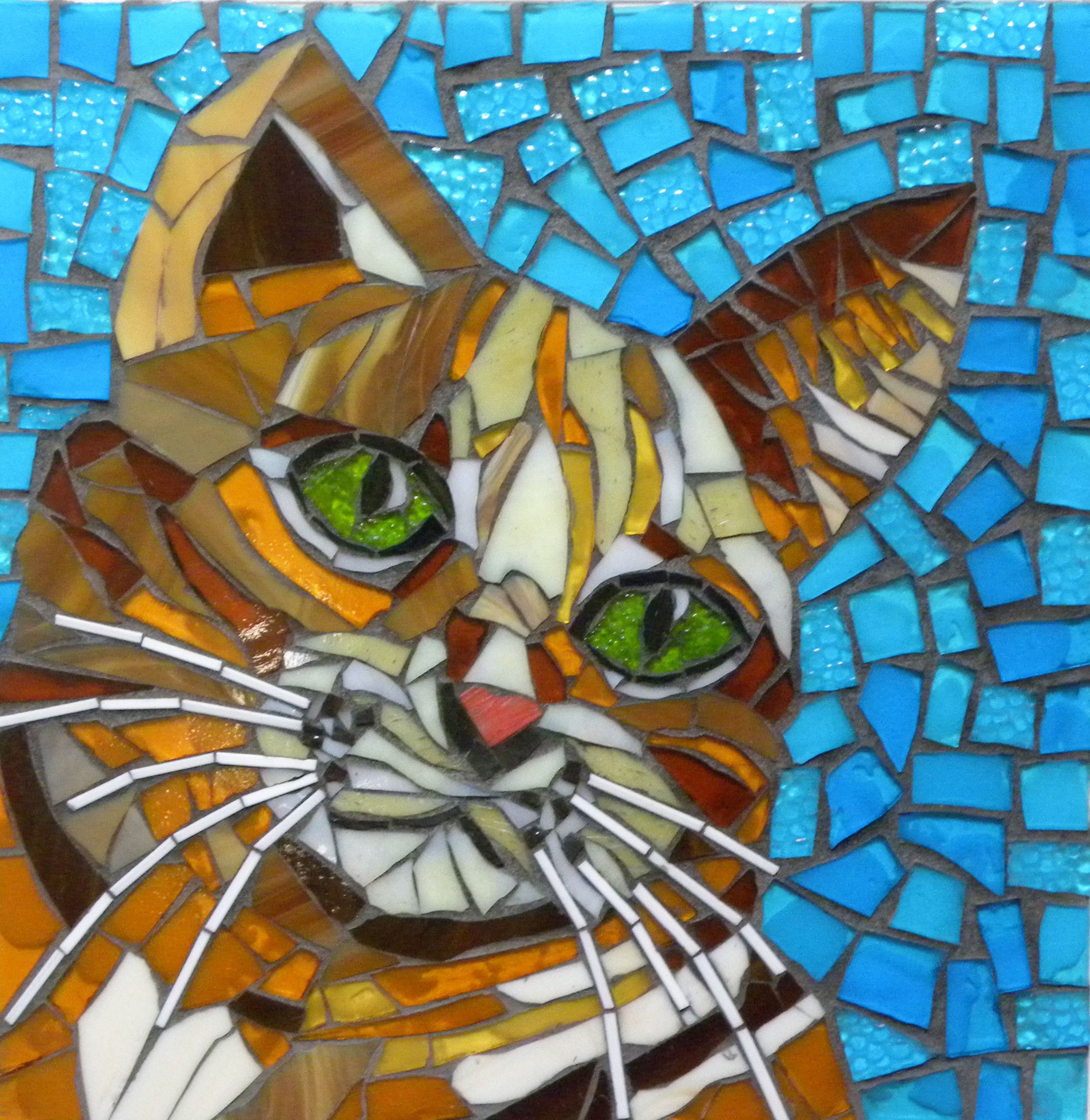 Mosaic Cat - Etsy