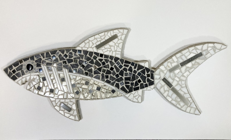 Mosaic Shark - Etsy