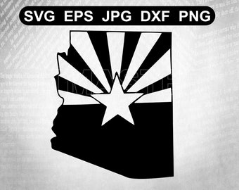 Arizona Flag Svg - Etsy