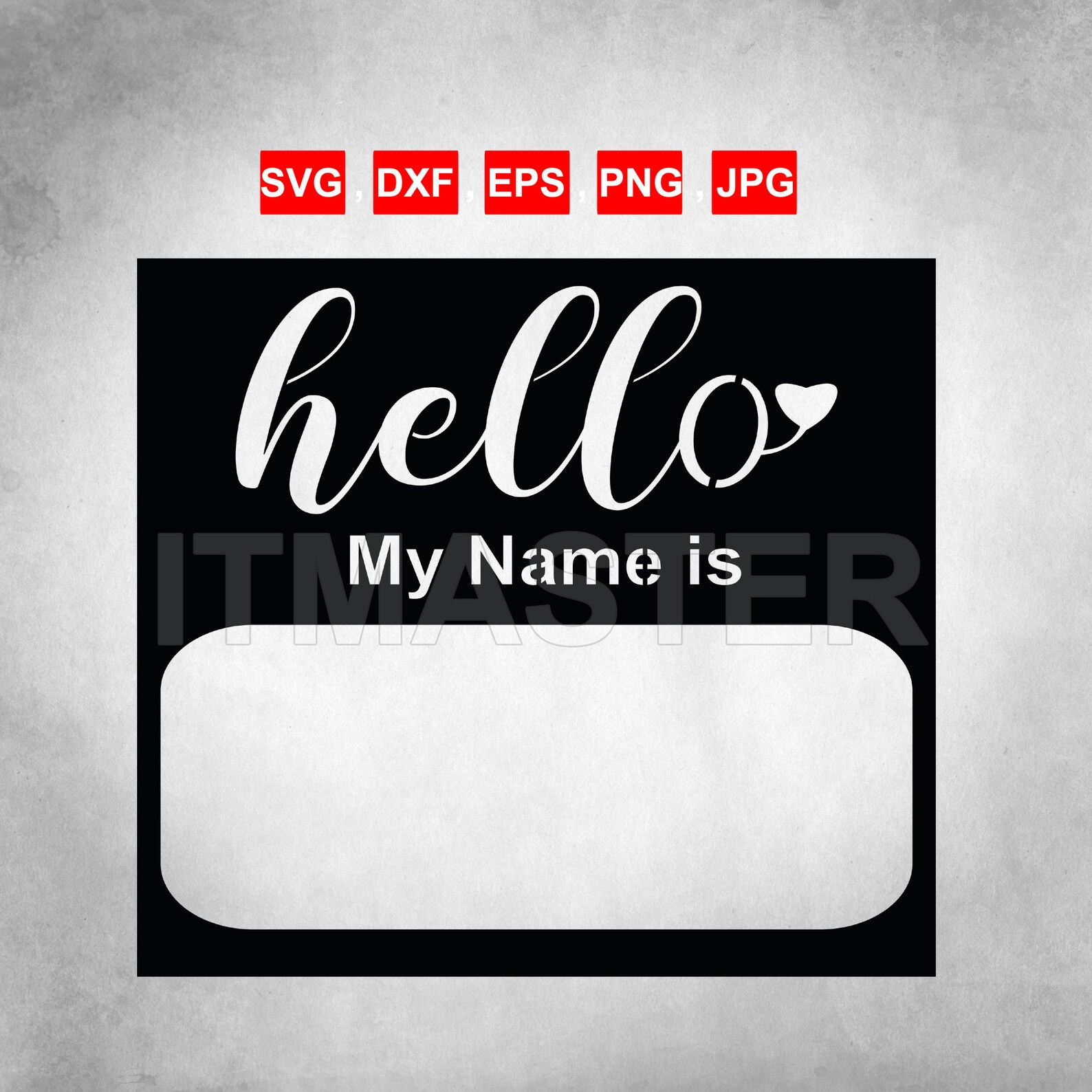Hallo mein Name ist Svg Dxf Jpg Png Eps geschnitten Datei - Etsy Schweiz